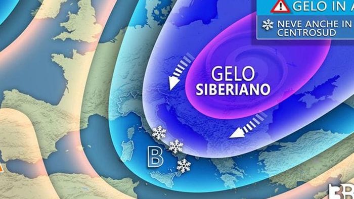 Arriva il gelo siberiano, per domenica e lunedì notte cinque sotto zero